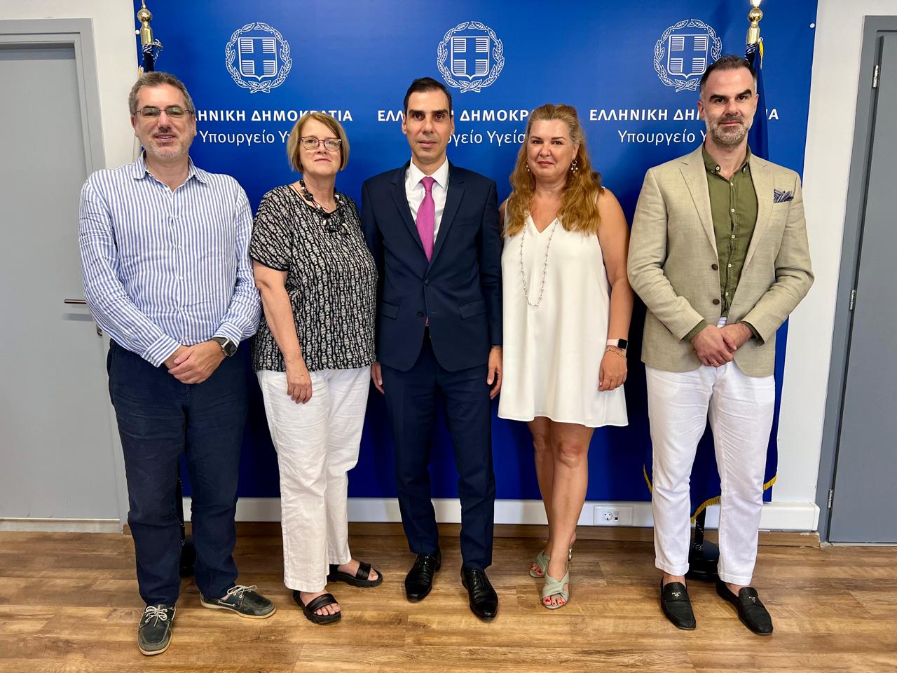 Συνάντηση της Ένωσης Ασθενών Ελλάδας με τον Υφυπουργό Υγείας Μάριο ...